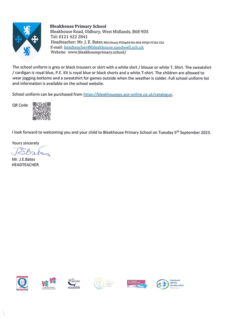 Bleakhouse Primary School - Reception Classes to attend school from 8 ...